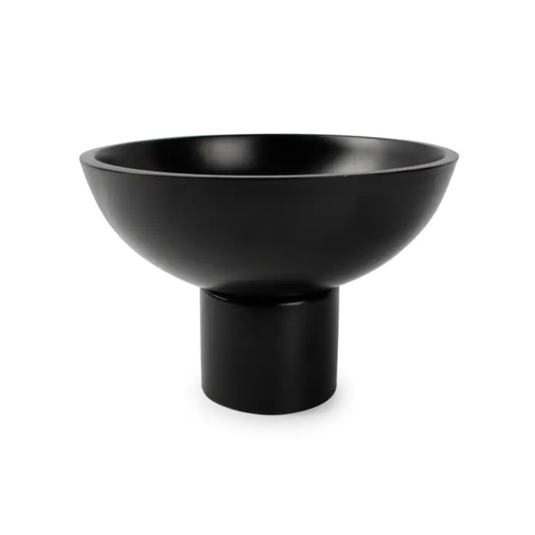 Black Decorative Bowl 27cm Flower Vases